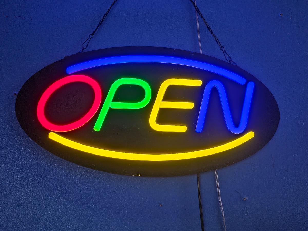 Open letrero neon – Kashi Supply